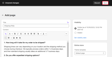 How to Add a FAQ page on Shopify: A Complete Guide - ShopiBuffet